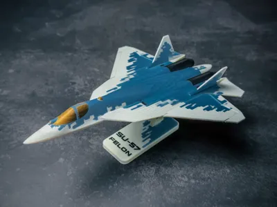 Su-57 Felon Plane Kit Card by pbbence1994 MakerWorld: Download Free 3D ...