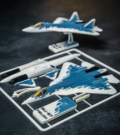Su-57 Felon Plane Kit Card by pbbence1994 MakerWorld: Download Free 3D ...
