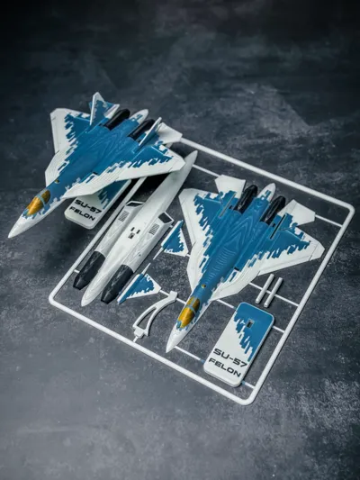 Su-57 Felon Plane Kit Card by pbbence1994 MakerWorld: Download Free 3D ...