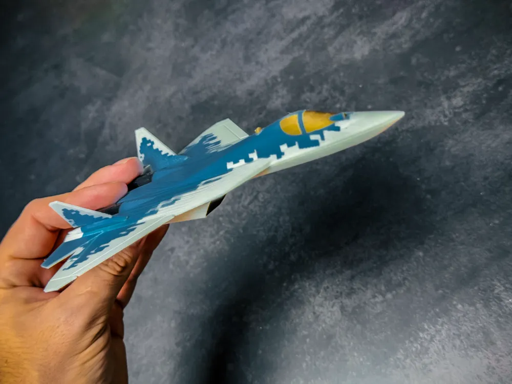 Su-57 Felon Plane Kit Card - Free 3D Print Model - MakerWorld