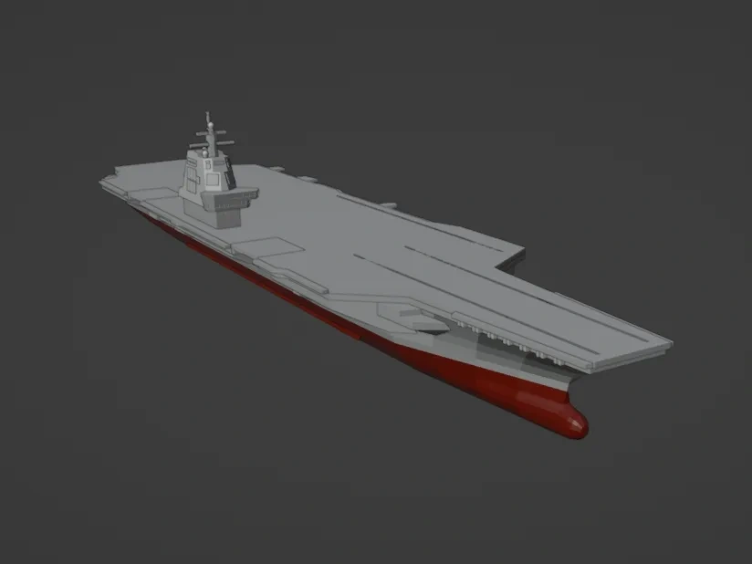 Fujian Class Aircraft Carrier 1:3000 (with hanger) by user_1681291365 ...