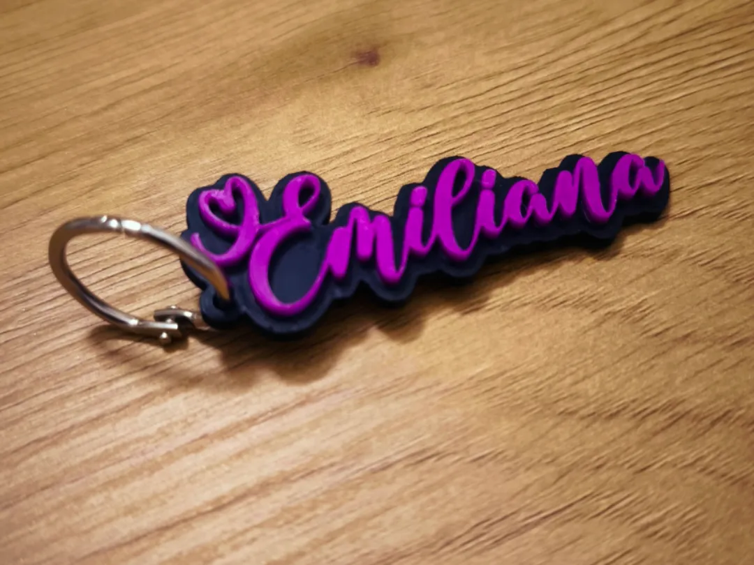 Custom name keychain Emiliana - Free 3D Print Model - MakerWorld