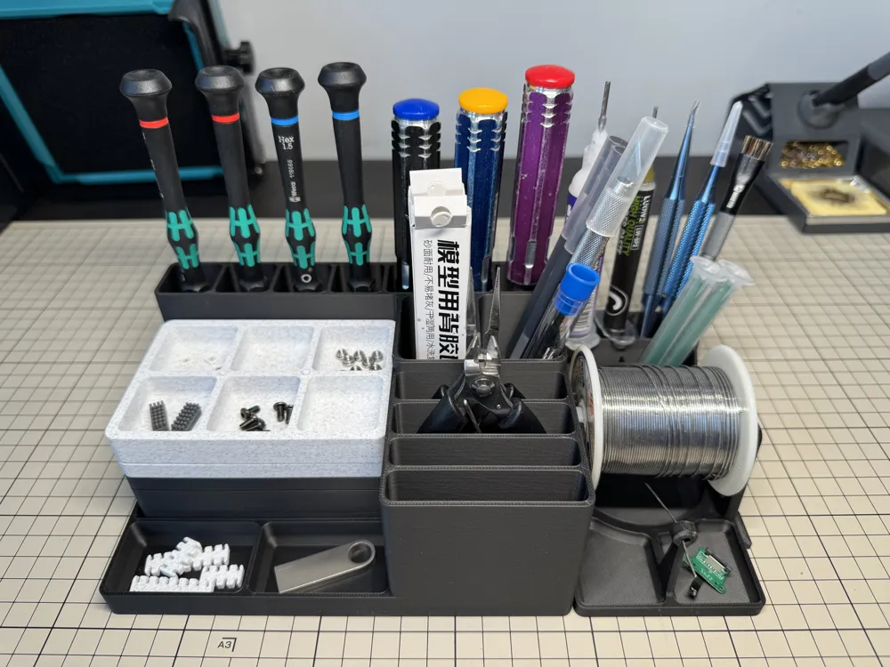 LWZM1 Desktop Organizer System Desk Tidy Desktop Tool Storage - Free 3D ...
