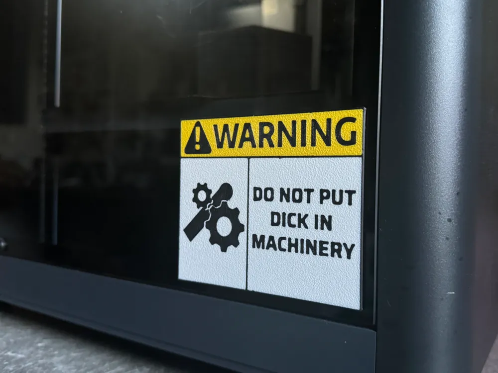 Warning sign for your printer p1p / p1s / x1c by elikoll MakerWorld ...