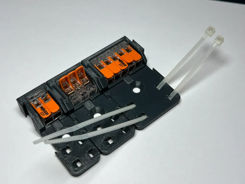 Modular Mounting Wago 221 by Fl0tterfeger - MakerWorld