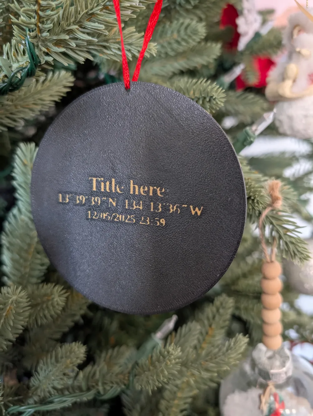 Customizable Star Map Ornament (Parametric) - Free 3D Print Model ...