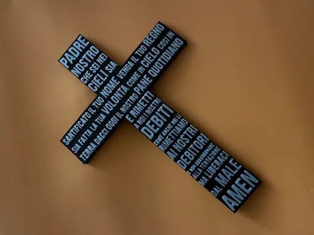 Cross with the Our Father - Free 3D Print Model - MakerWorld