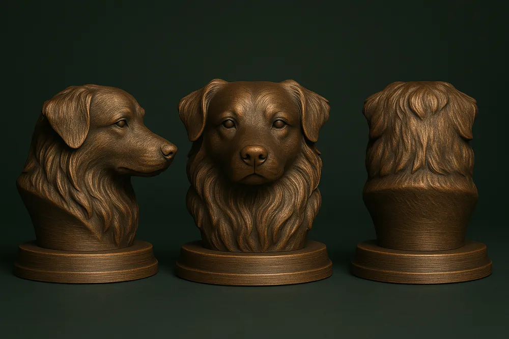 Australian Shepherd – 3D Printable Dog Bust by MyPetIn3D MakerWorld ...