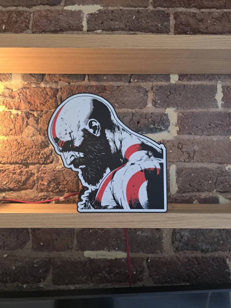 Kratos God of War LightBox by Kactus Fpv MakerWorld: Download Free 3D ...