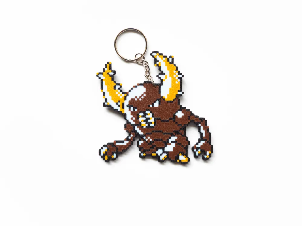 Poke-monster Keychain Pack #30 - Geodude, Koffing by Powerpill.prints ...