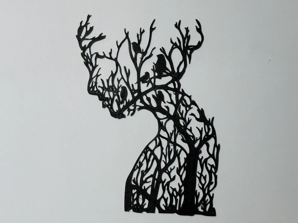 girl's silhouette turned into a tree (wall art) by Mysstra hueforge ...