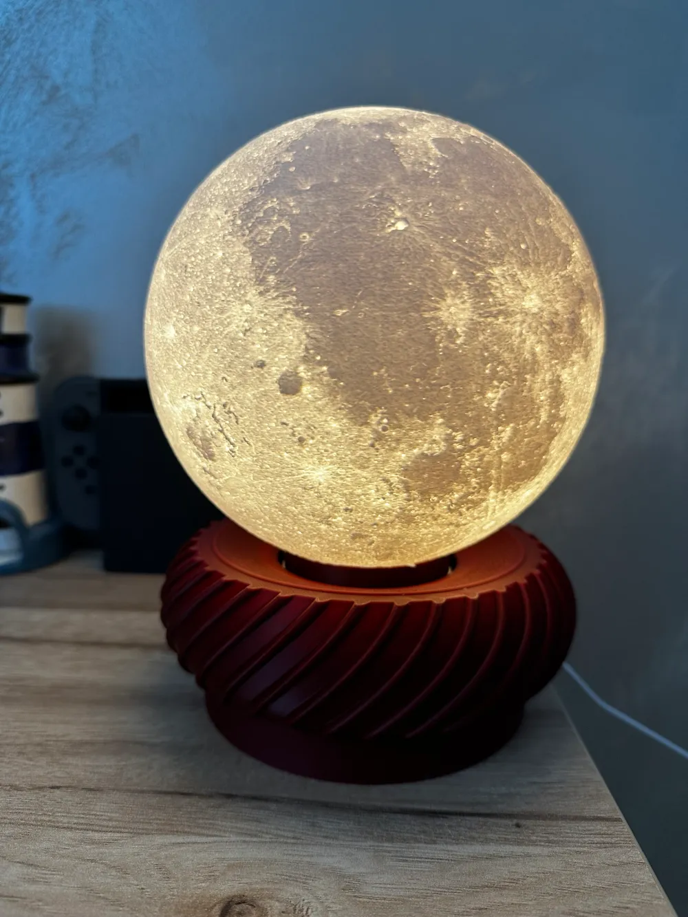 Moon Lamp - Rotating Base by Gedhawk - MakerWorld