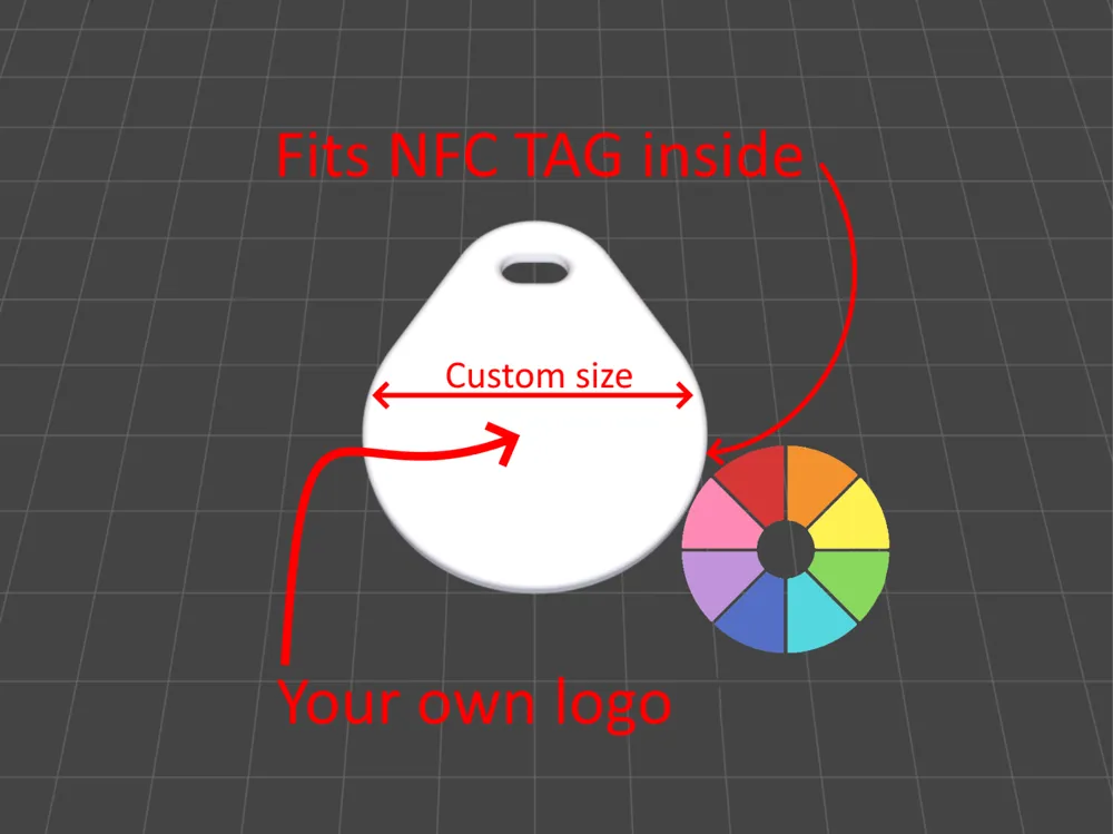 Customizable NFC Tag - Free 3D Print Model - MakerWorld