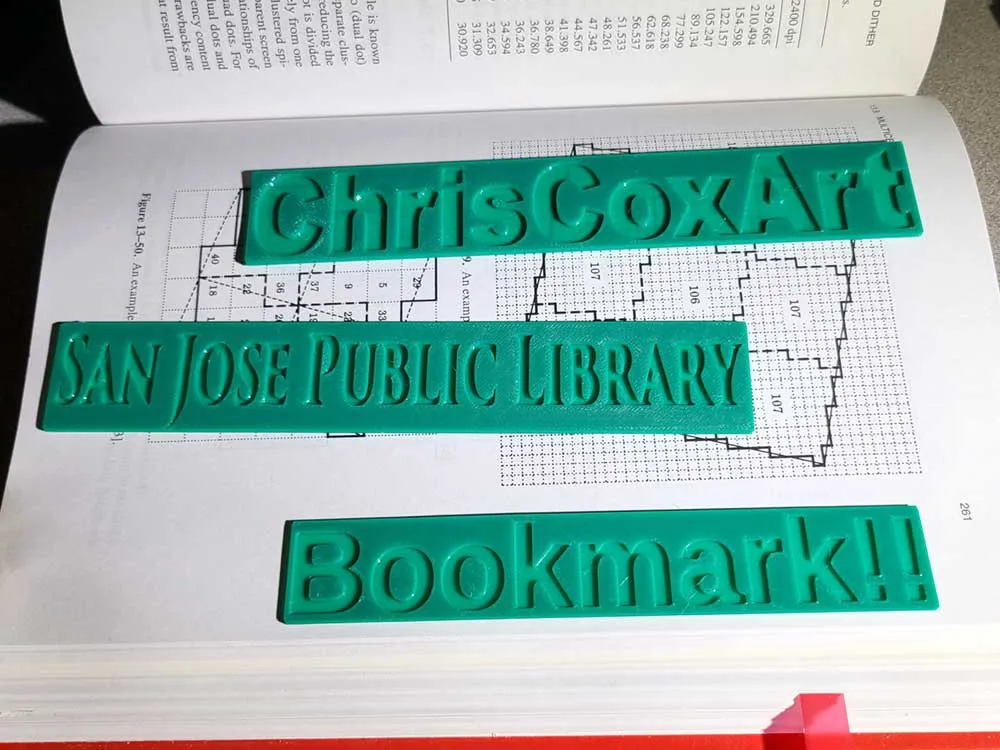 Customizable Text Bookmark with Recessed Letters by ChrisCox MakerWorld ...