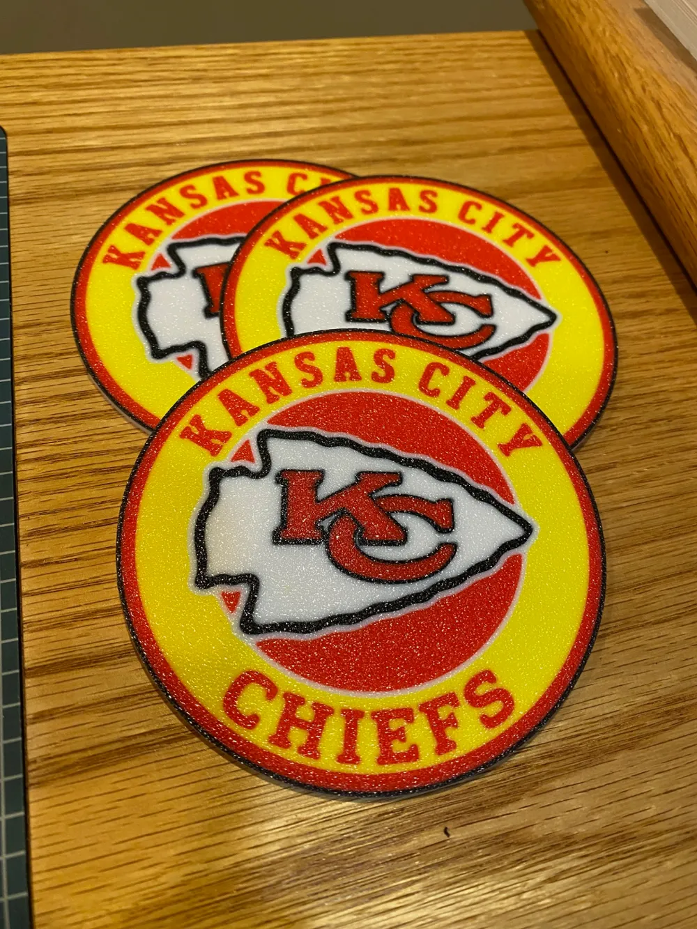 Kansas City Chiefs Coaster Set of 4 by CYBR3D - MakerWorld