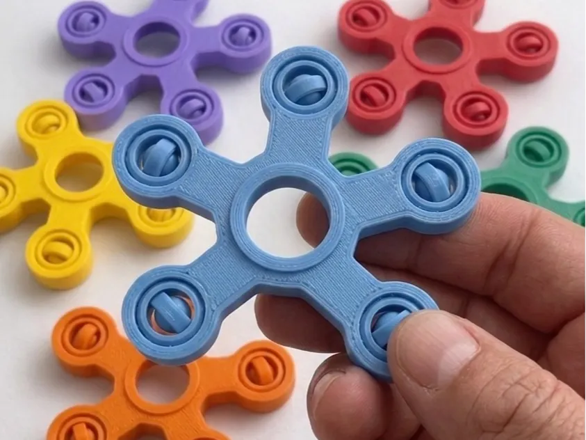 Gyro Print-In-Place Fidget Spinner - Free 3D Print Model - MakerWorld