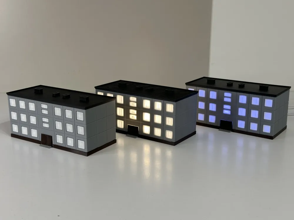 Post-Soviet Apartment Panel Block House Night Lamp - Free 3D Print ...