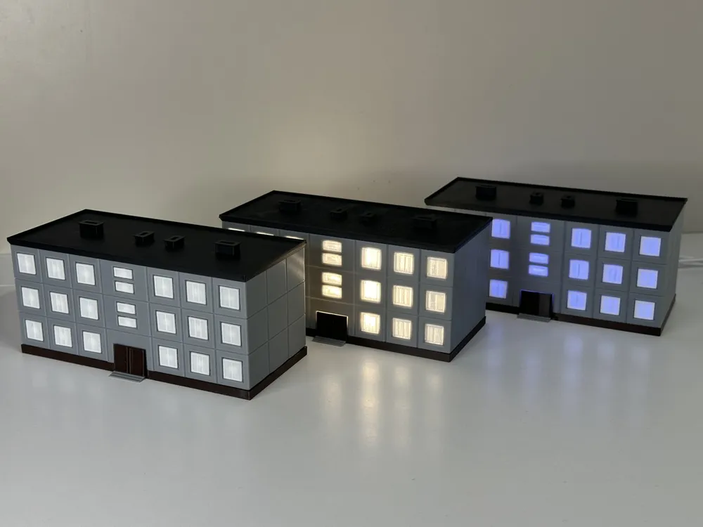 Post-Soviet Apartment Panel Block House Night Lamp - Free 3D Print ...