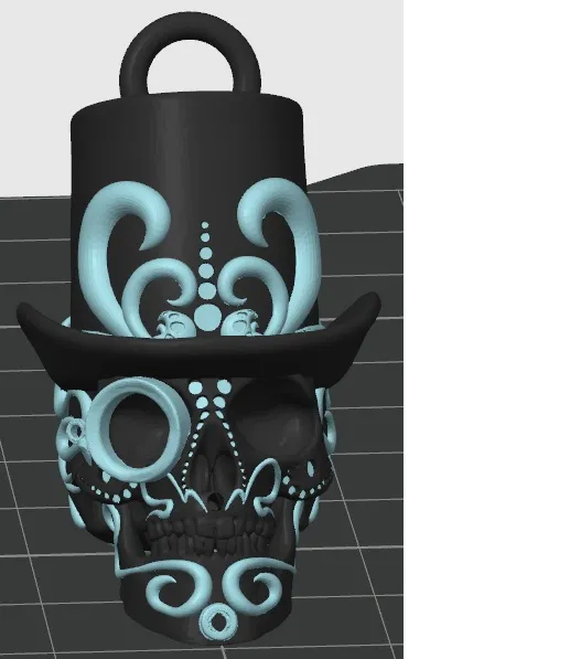 Skull top hat - Free 3D Print Model - MakerWorld