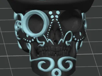 Skull top hat - Free 3D Print Model - MakerWorld