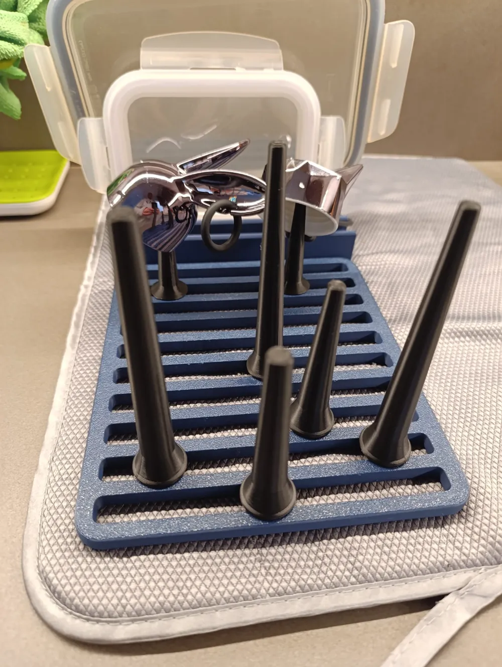 Plate dryer / cup dryer with moveable pegs/ stand by Jim Taylor ...