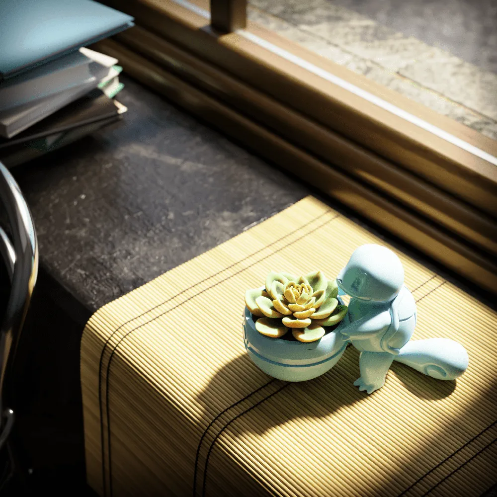 Squirtle Planter Remixed by braga3dprint - MakerWorld