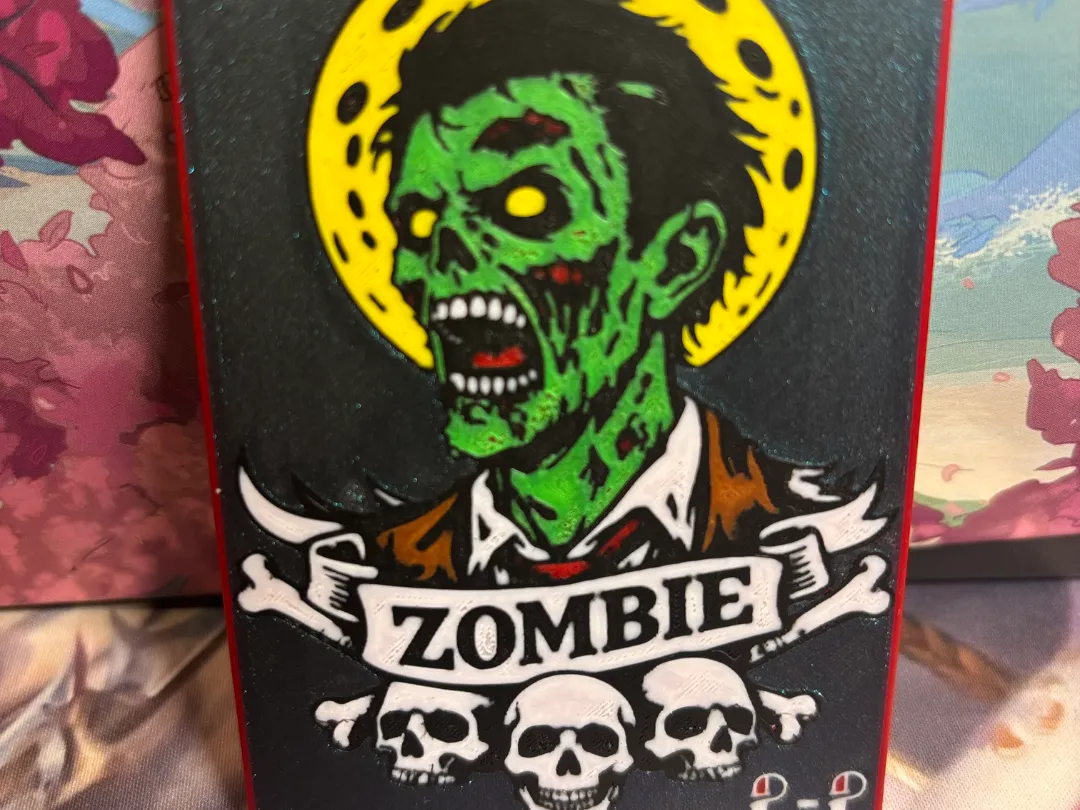 MTG Lorwyn Custom Art 2/2 Zombie Token - Free 3D Print Model - MakerWorld