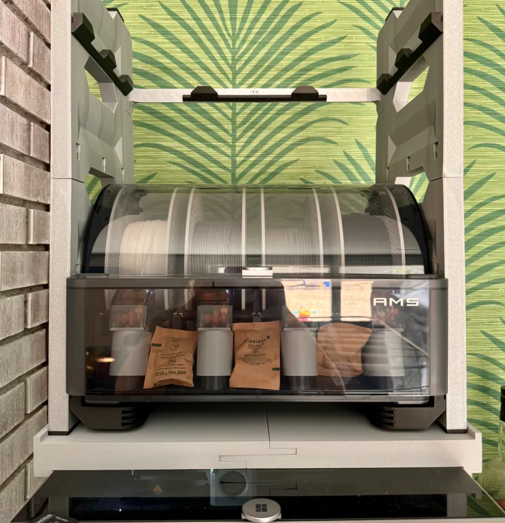 Bambu X1 Top Extender for AMS Stacking System by Leica - MakerWorld