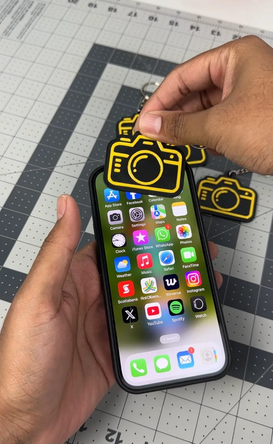 Camera NFC Keychains by create3d.co MakerWorld: Download Free 3D Models