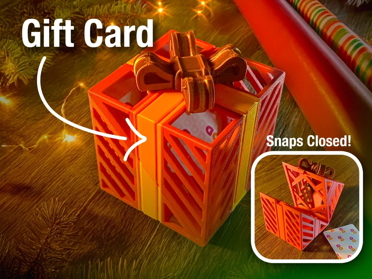 Gift Card Holder Present by Entropy MakerWorld: Download Free 3D Models