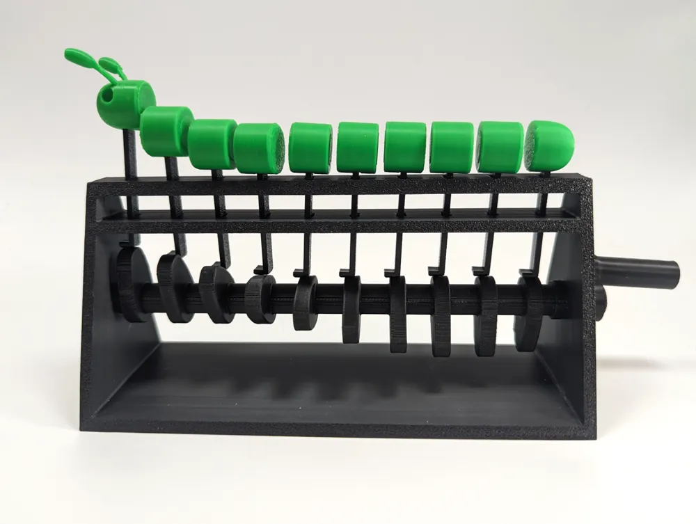 Caterpillar automaton - Free 3D Print Model - MakerWorld