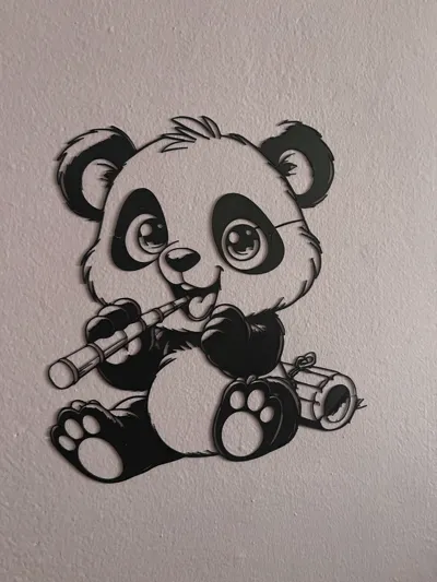 Pandas and bamboo light switch design by Ladamtla - MakerWorld