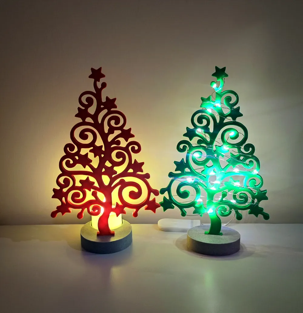 Christmas Trees Decor - with light base and without light by Archork ...