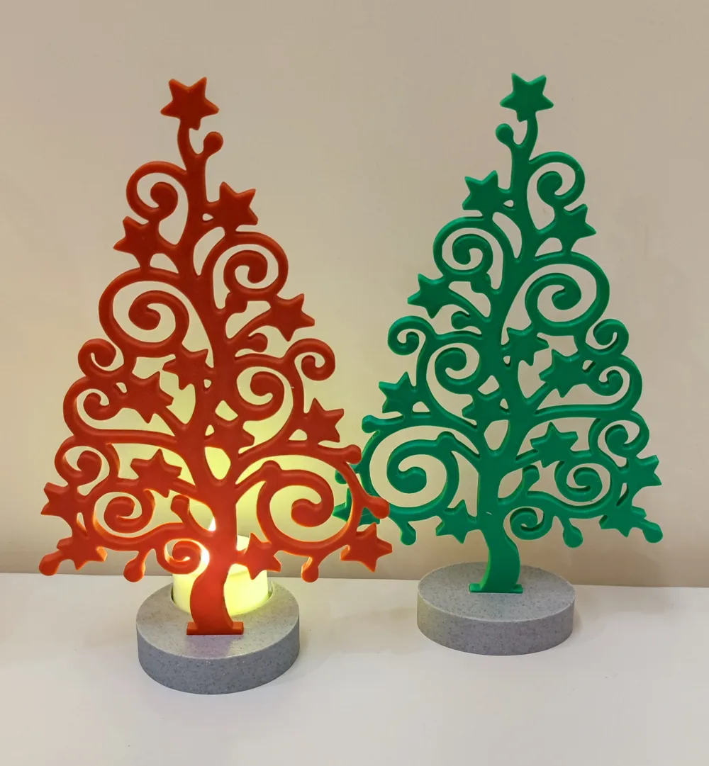 Christmas Trees Decor - with light base and without light by Archork ...