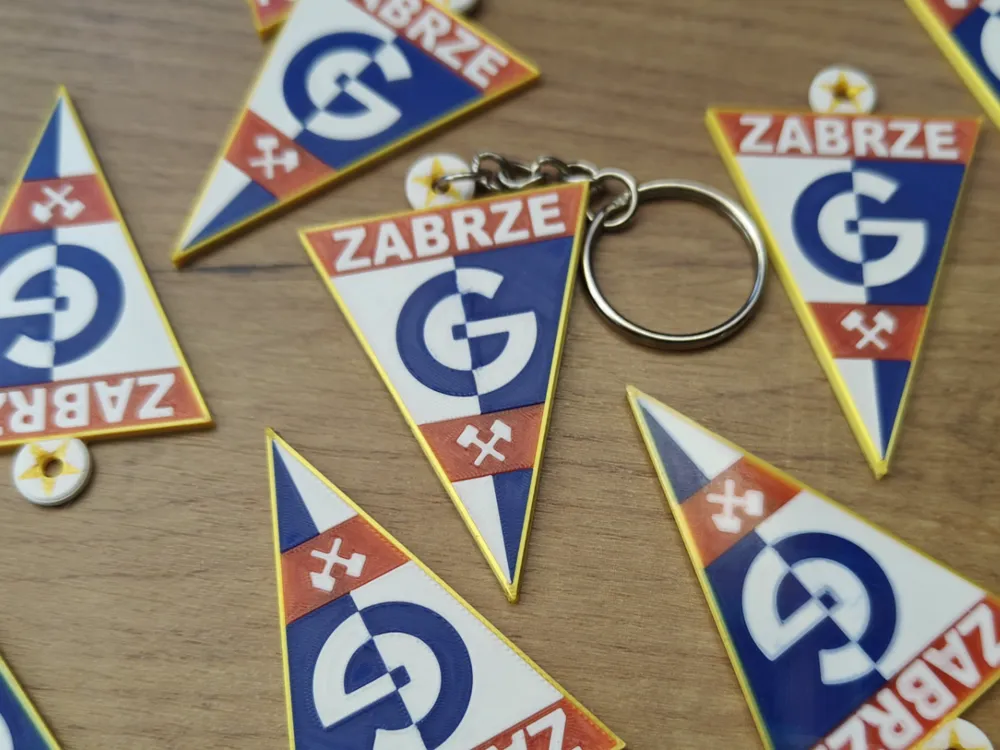Keychains Górnik Zabrze - Multi-Color - Free 3D Print Model - MakerWorld