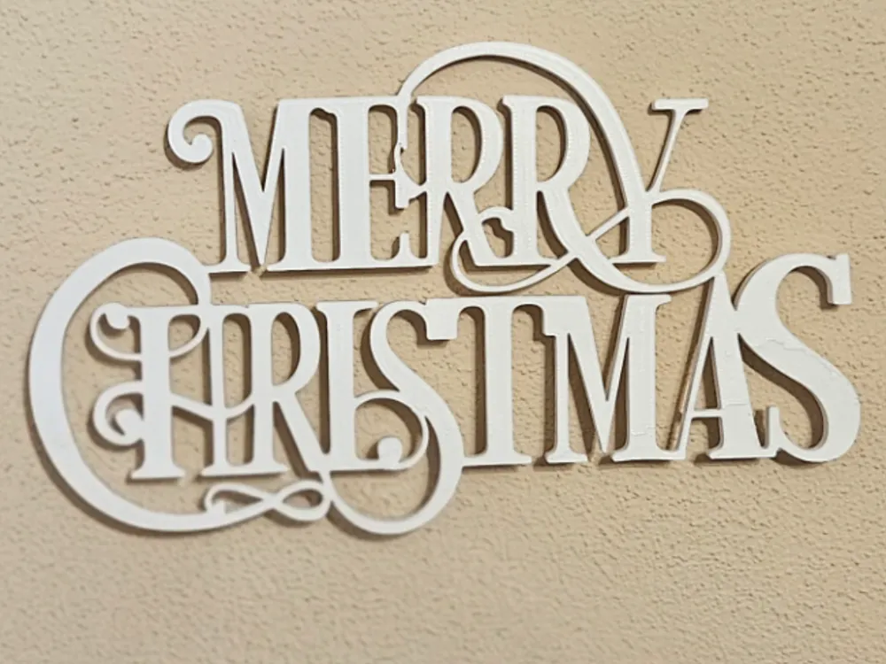 Merry Christmas - Free 3D Print Model - MakerWorld