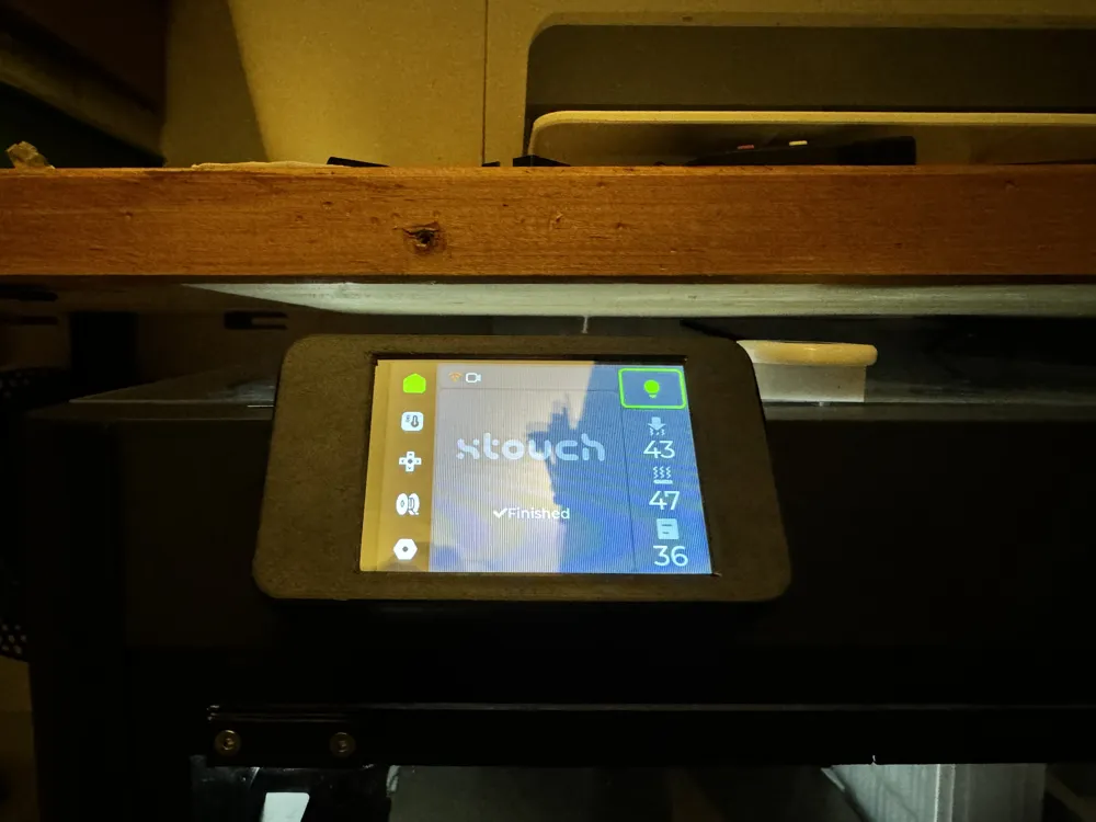 Bambu Lab P1P - P1S tilting Xtouch screen Remixed by giacomo.borghi02 ...