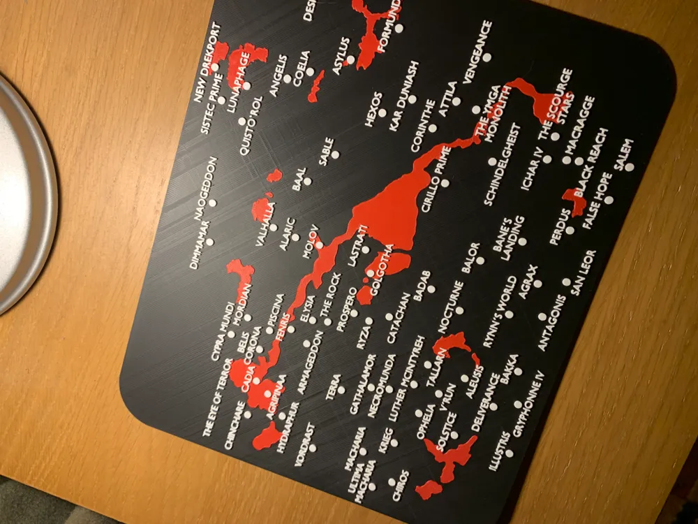 Warhammer 40k Galaxy Map by Meatloaf - MakerWorld