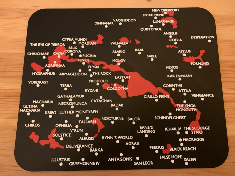 Warhammer 40k Galaxy Map by Meatloaf - MakerWorld