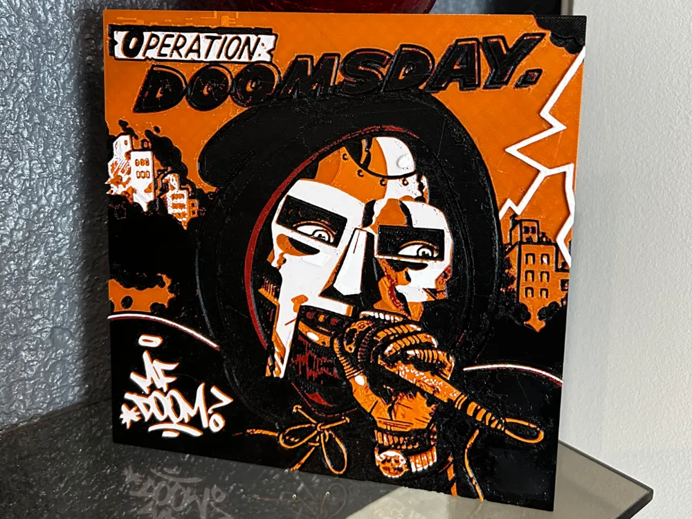 MF DOOM Doomsday Hueforge ART by user-2315794312 - MakerWorld