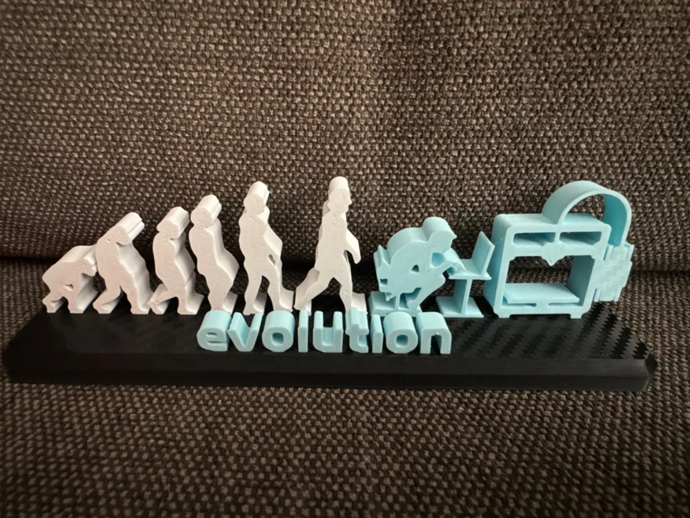 Human Evolution - single color by 3D anarchy - MakerWorld