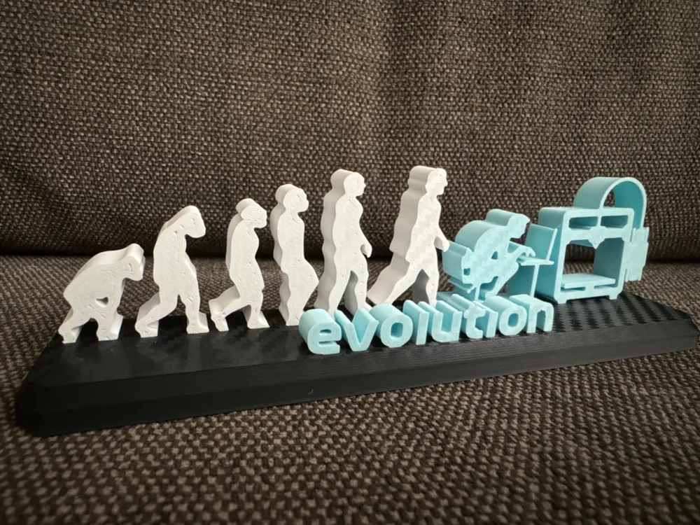 Human Evolution - single color by 3D anarchy - MakerWorld