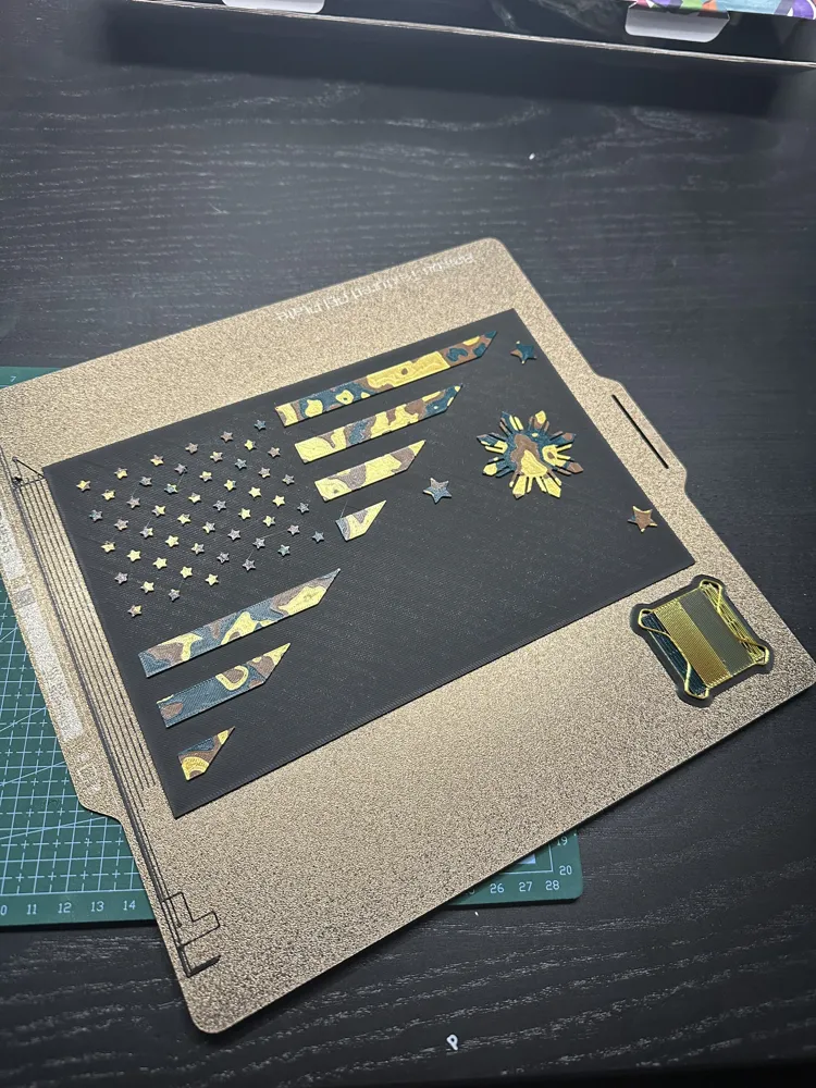 VETTED FIL-AM CAMO FLAG - Free 3D Print Model - MakerWorld