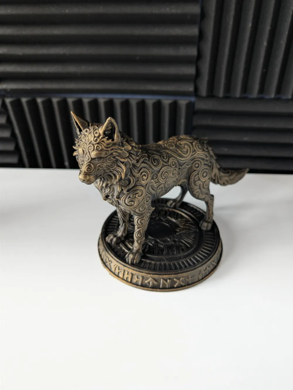 Fenrir - Norse Wolf Statue | Viking Art Relief - Free 3D Print Model ...