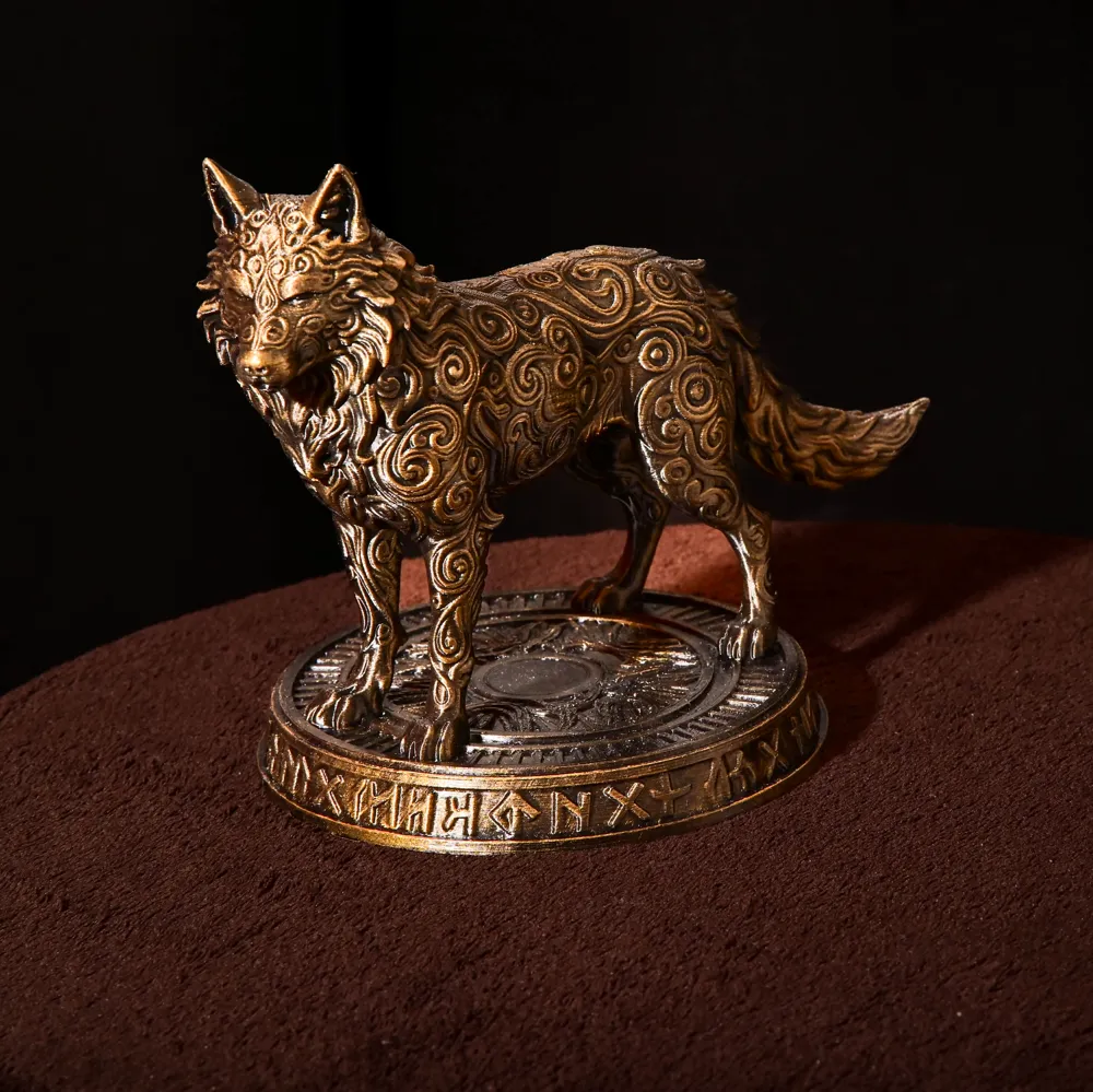 Fenrir - Norse Wolf Statue | Viking Art Relief - Free 3D Print Model ...