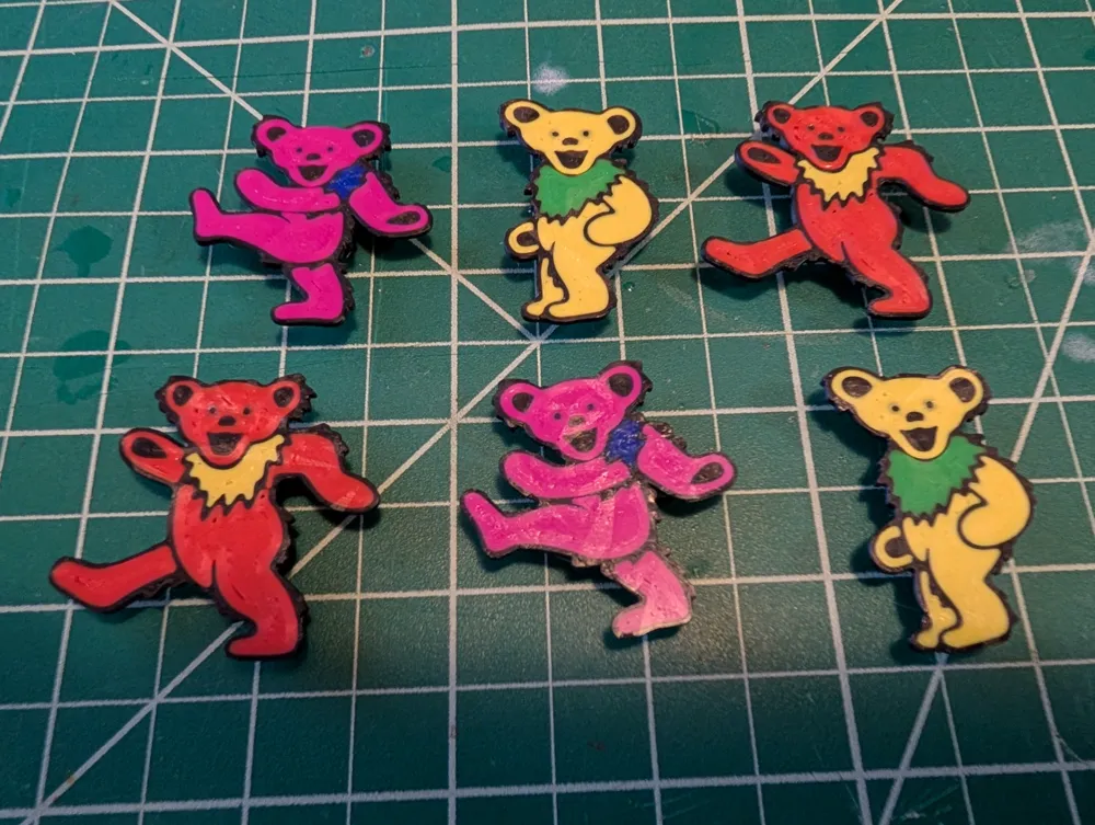 Dancing Bears Croc Shoe Charms (Jibbitz) by sidbarret007 - MakerWorld