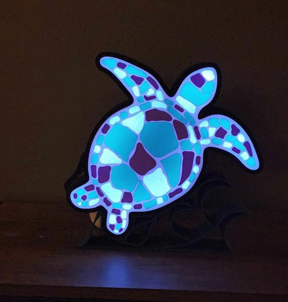 Sea Turtle - Light Box by TriDimension Printworks - MakerWorld