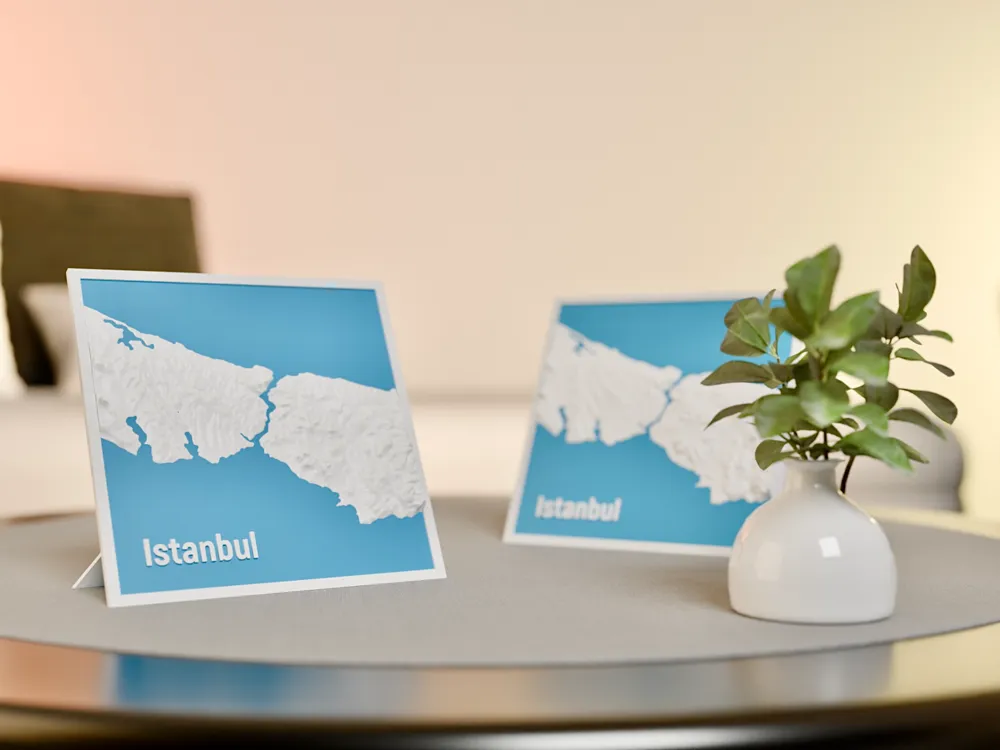 Istanbul Topographic Map by A_ilterish MakerWorld: Download Free 3D Models