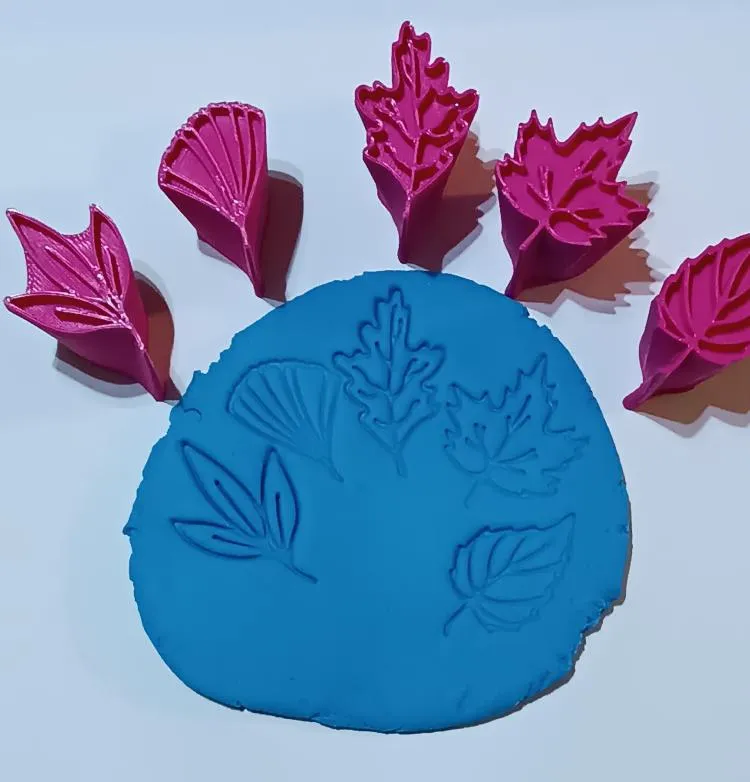 Set of leaf stamp 3. by Gar_Deco MakerWorld: Download Free 3D Models