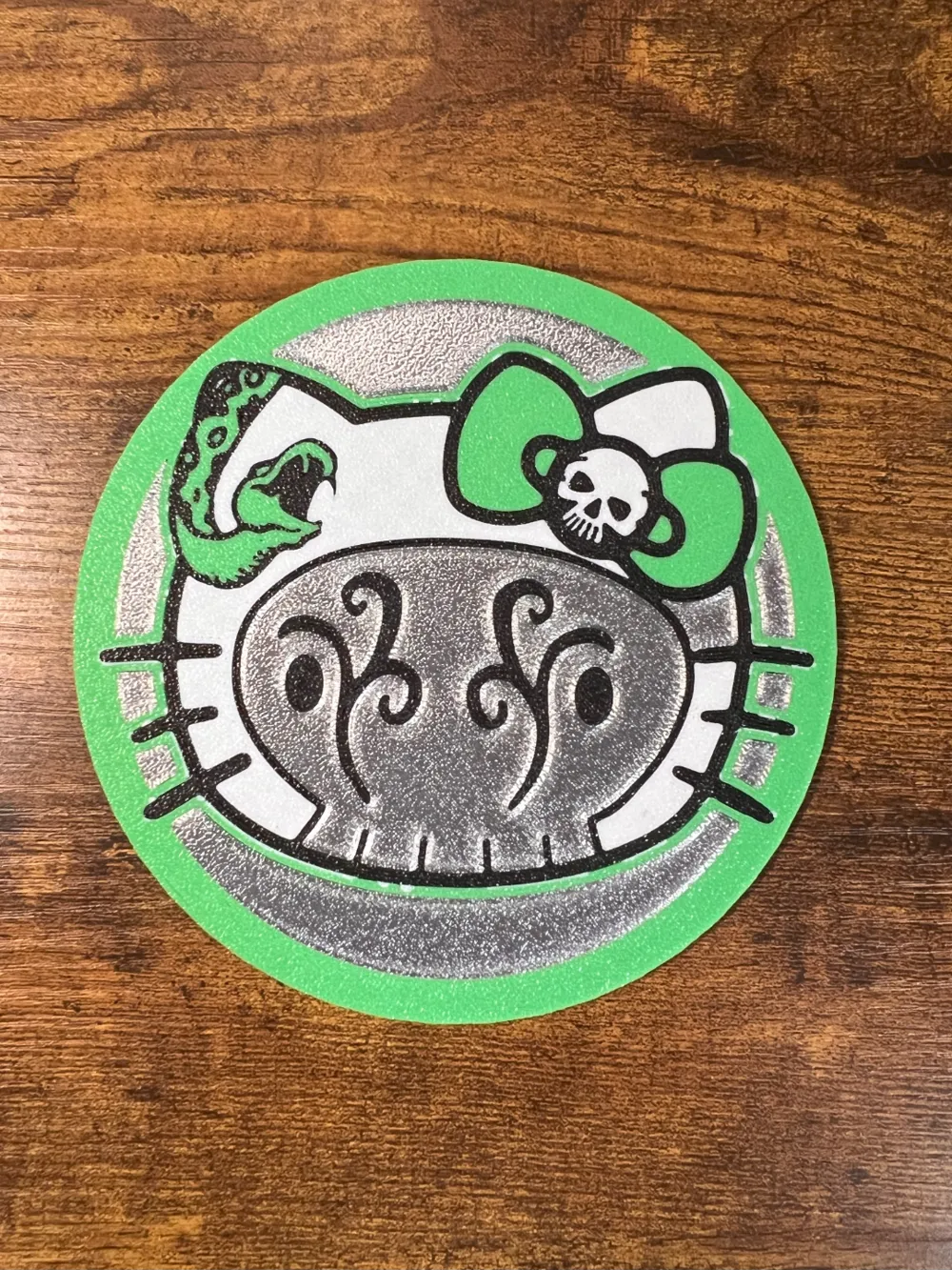 Hello Kitty cosplaying Death Eater Coaster by StudBuffin - MakerWorld